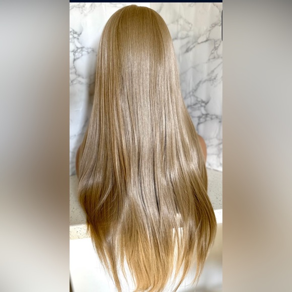 Hair | Ash Blonde Long Straight Lace Front Premium 28 Inches Wig | Poshmark